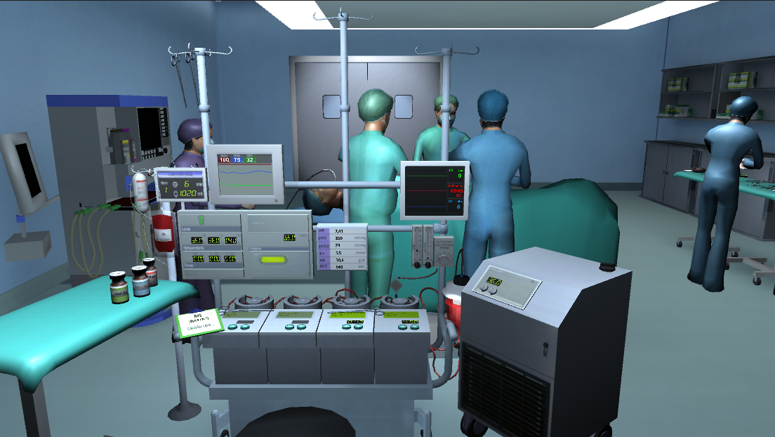 ECMO training with virECMO