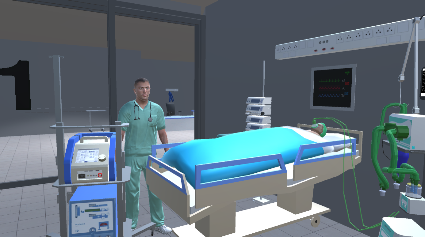 ECMO training with virECMO